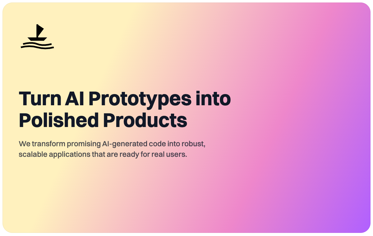 Vibeship - Turn AI Prototypes into Polished Products